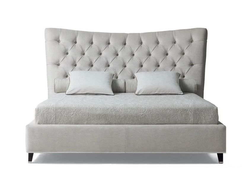 BERENICE Fabric double bed with tufted headboard By OPERA CONTEMPORARY