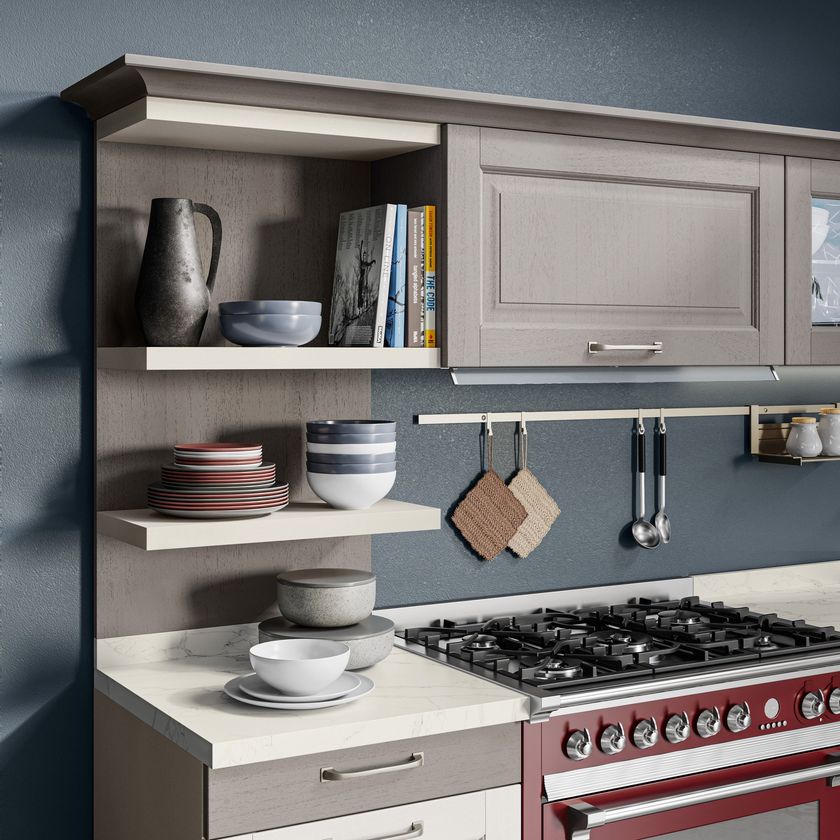 OPRAH 1 Cocina integral lineal con tiradores By CREO Kitchens