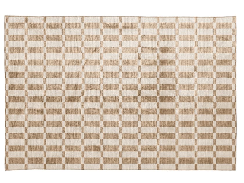 Silk rug with geometric shapes OPTICAL By Giorgetti