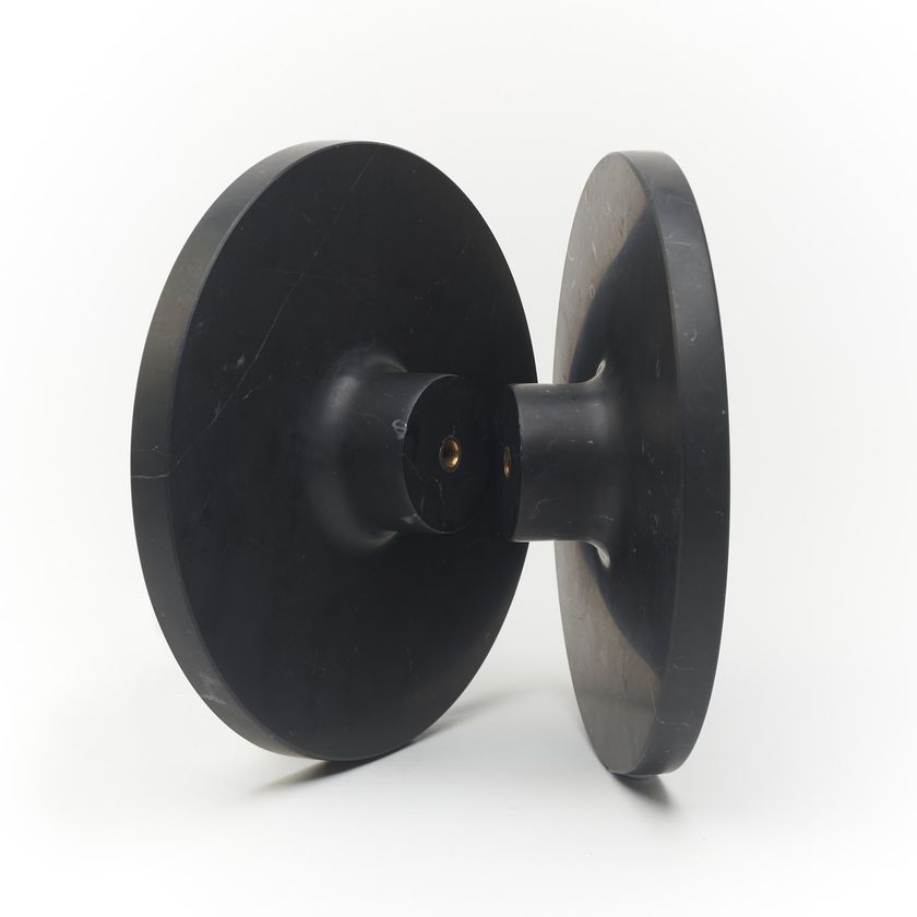 ORA | Nero Marquina marble door handle By Lo & Co Interiors