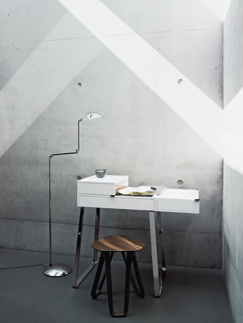 ORBIS Adjustable metal floor lamp By ClassiCon | design Herbert H. Schultes