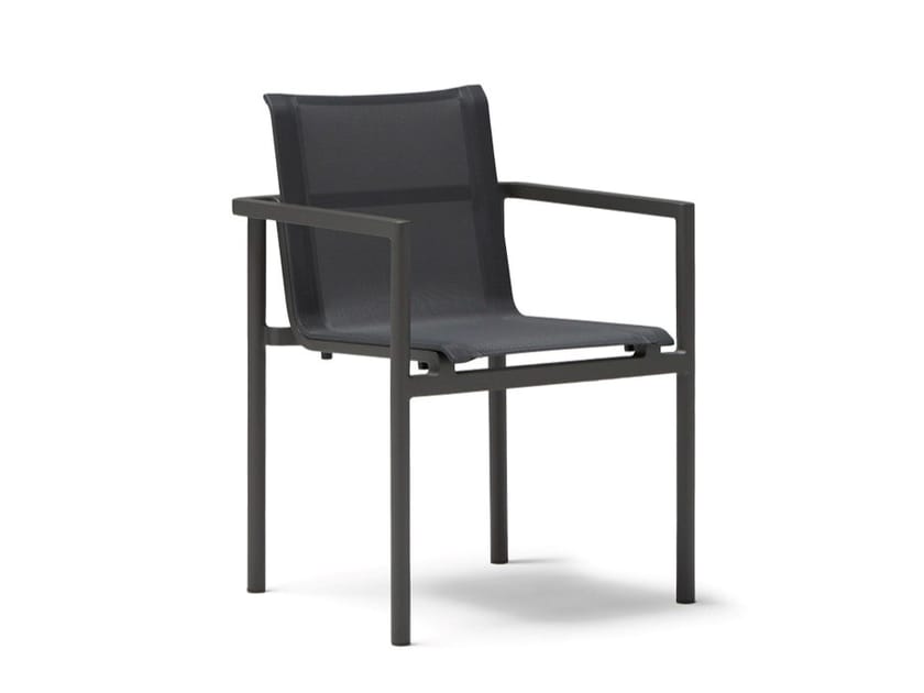 ORIGIN Batyline® garden chair with armrests By POINT | design Mario Ruiz