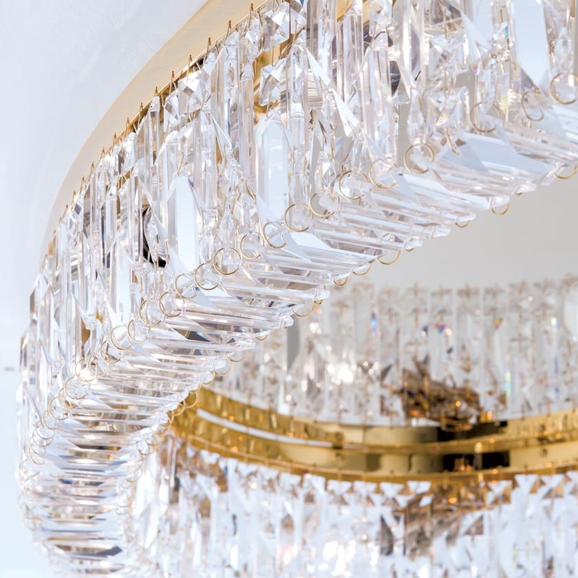 RING Ceiling light with crystals By ORION