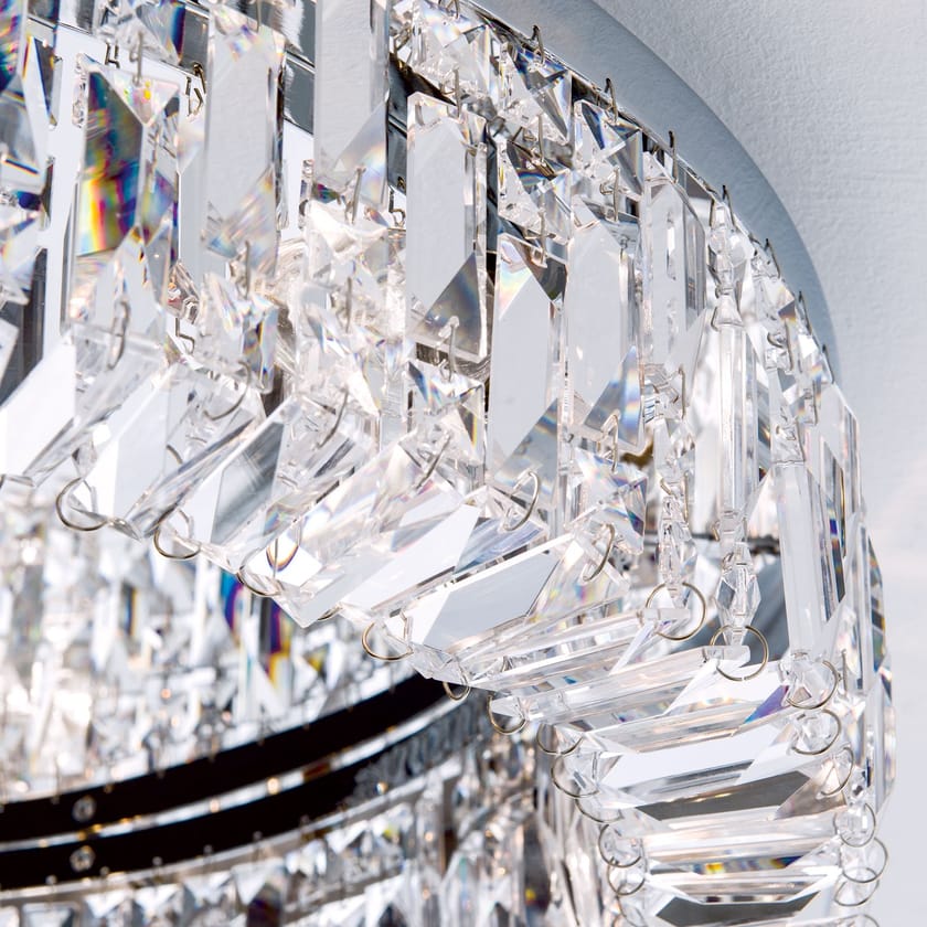 RING Ceiling light with crystals By ORION