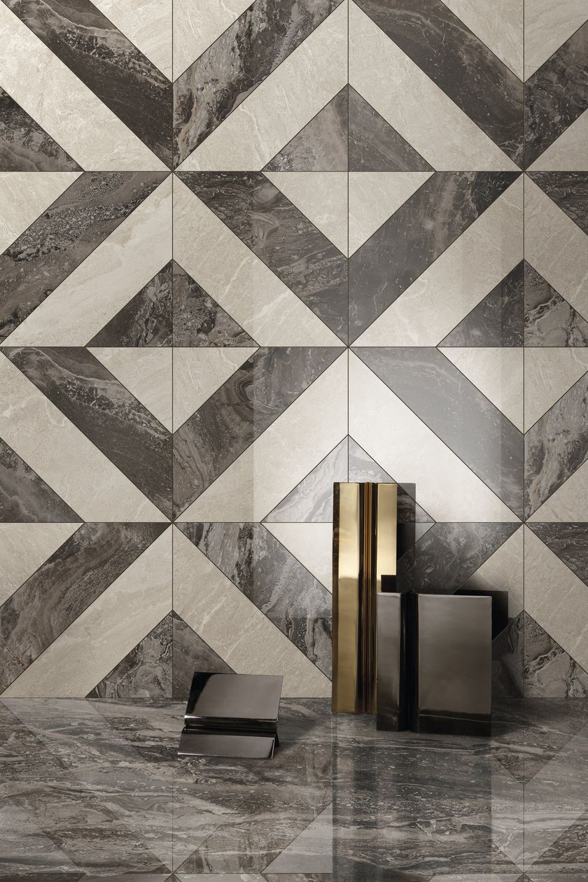 Porcelain stoneware wall/floor tiles with marble effect OROBICO By Museum