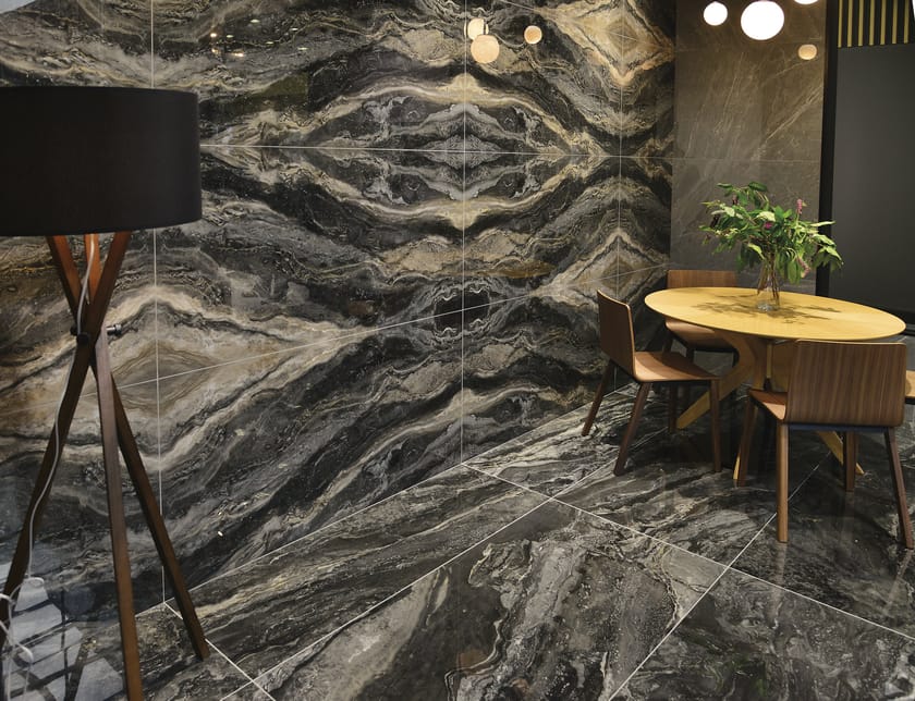 Porcelain stoneware wall/floor tiles with marble effect OROBICO By Museum