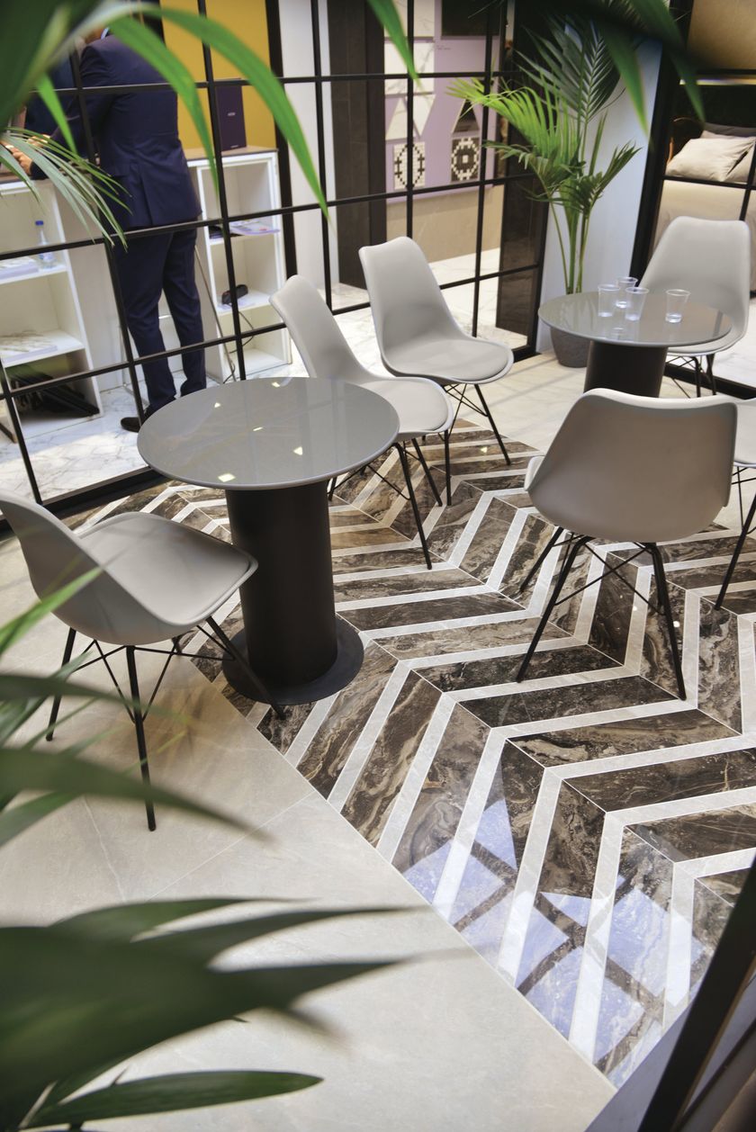 Porcelain stoneware wall/floor tiles with marble effect OROBICO By Museum