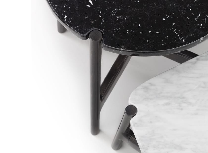 OSCAR | Round coffee table Round Nero Marquina marble coffee table By ...
