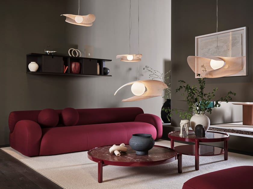 OSCAR 3 seater fabric sofa By Meridiani | design Andrea Parisio