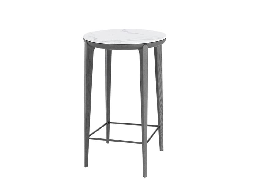 ERIKA Round Calacatta marble high table By HC28 Cosmo | design René Chyba
