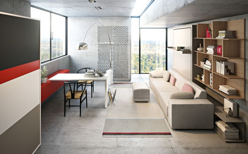 Convertible 4 seater fabric sofa OSLO 301 By CLEI