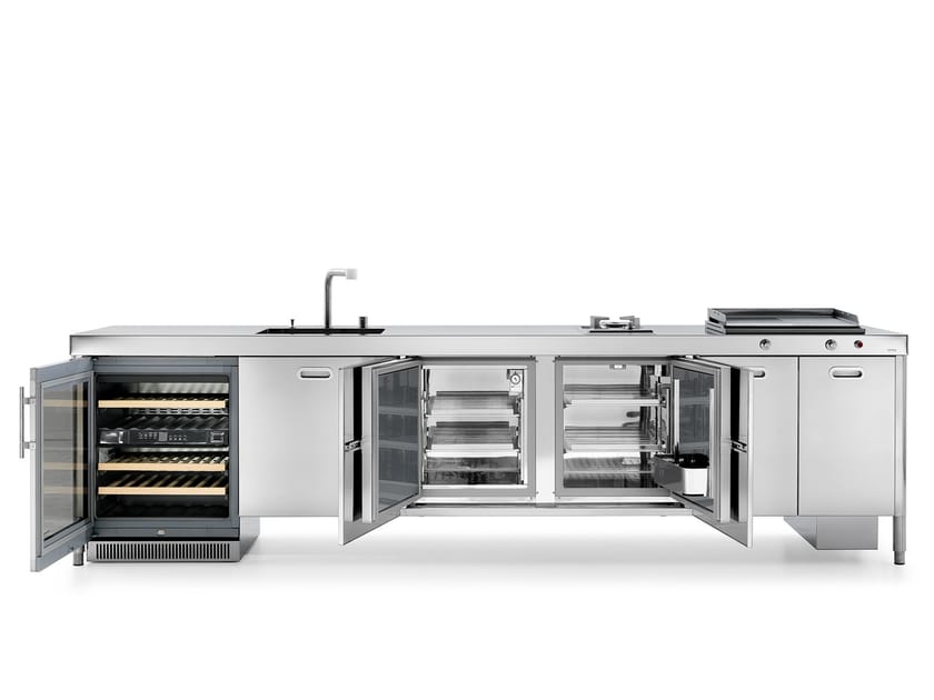 OUT330/1 Outdoor kitchen By ALPES-INOX | design Nico Moretto