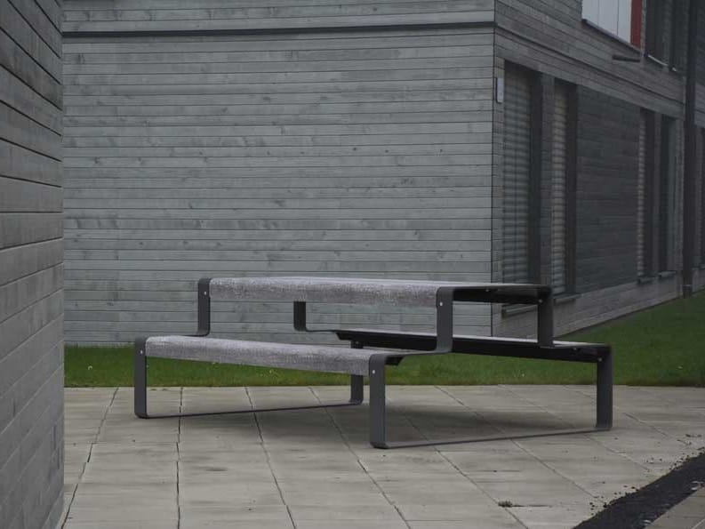 OUTLINE | Picnic table with integrated benches By miramondo