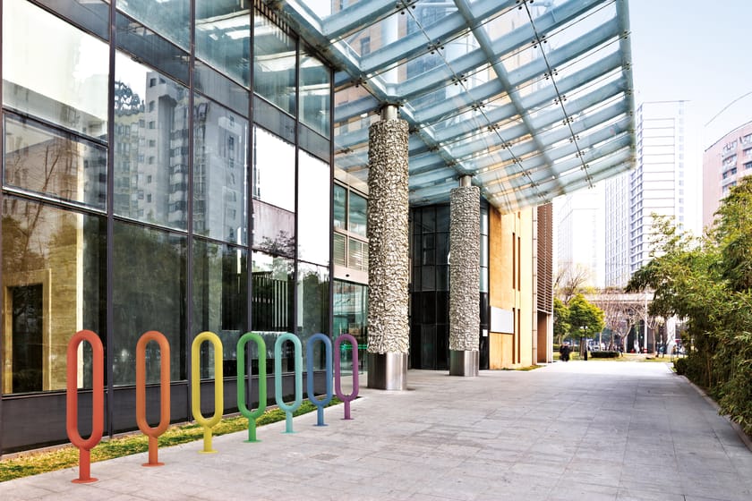 OVAL | Bicycle rack Steel bicycle rack By Metalco | design Alfredo Tasca