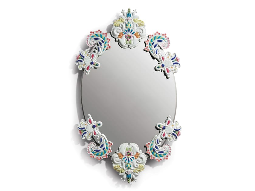 OVAL MIRROR W/O FRAME MULTICOLOR mirror By Lladró