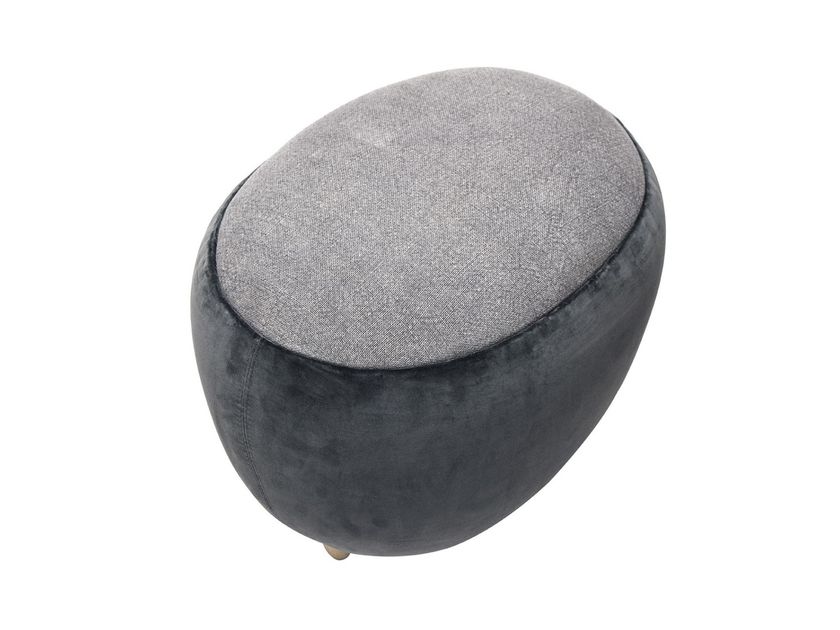 Oval fabric pouf OVAL PEBBLES By Gancedo design Helena Rohner