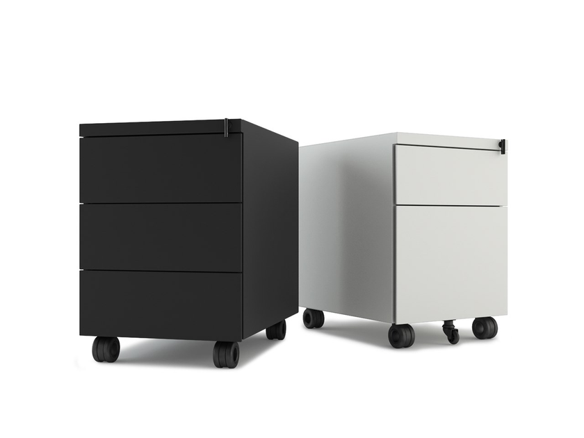 Metal office drawer unit with castors OXO/ON By Levira design Gabriel ...
