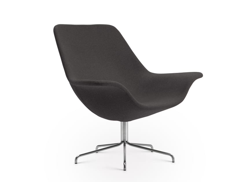 Easy chair with floor plate OYSTER LOW By Offecct design Michael Sodeau