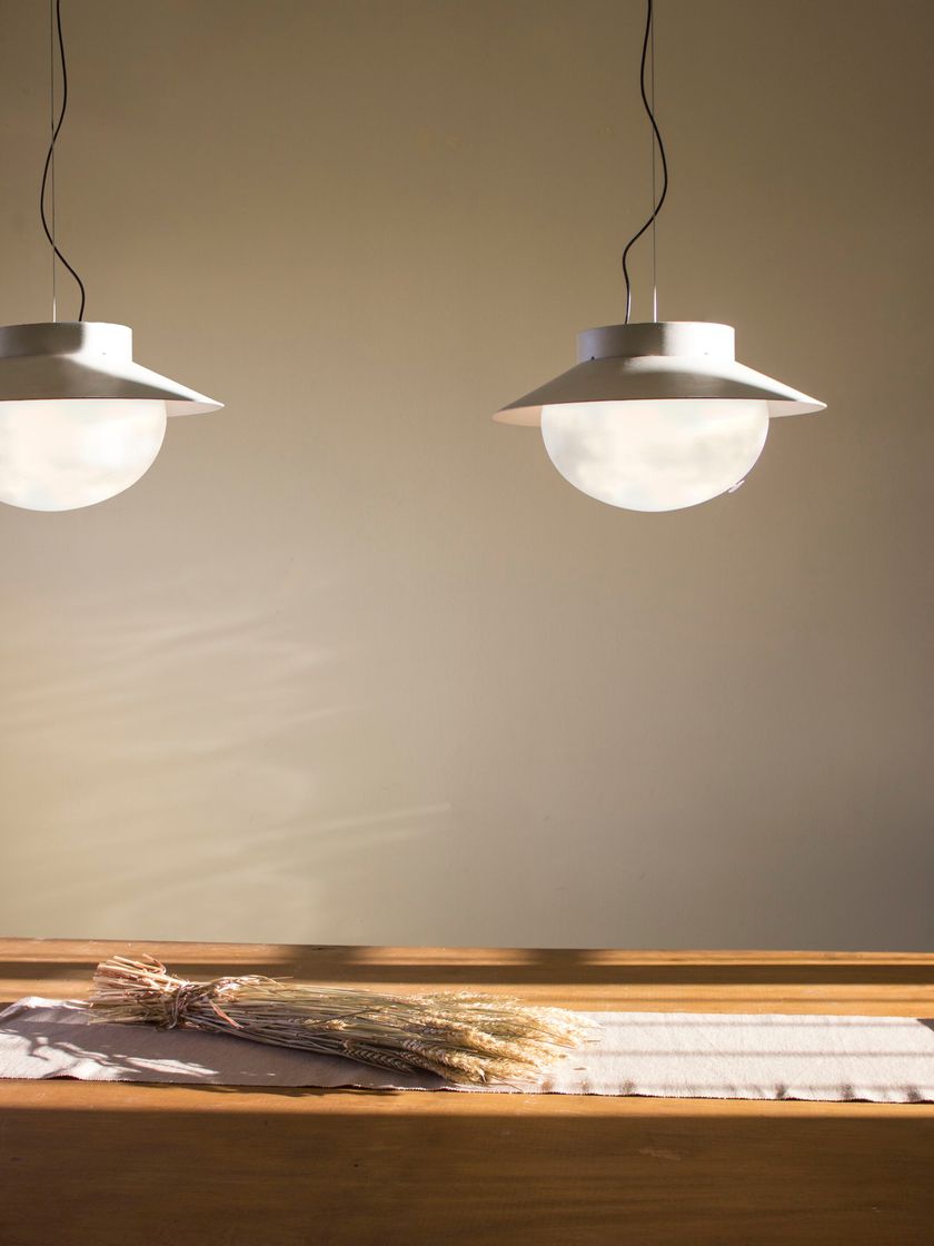 NUVOLE RAPIDE LED glass and steel pendant lamp By OliveLab | design ...