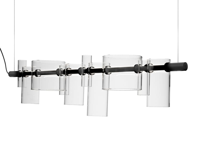 DANCING GLASS LED glass pendant lamp By Oluce | design Victor Vasilev