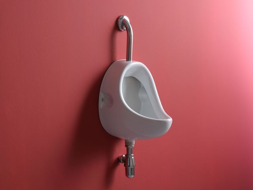ROLLE Suspended ceramic urinal By Olympia Ceramica