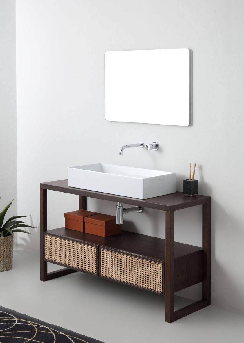 SOUL Ash vanity unit with drawers By Olympia Ceramica