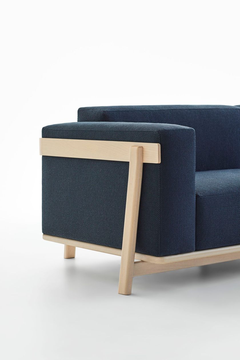 MASALA 4 seater Straight fabric sofa By Omelette Editions