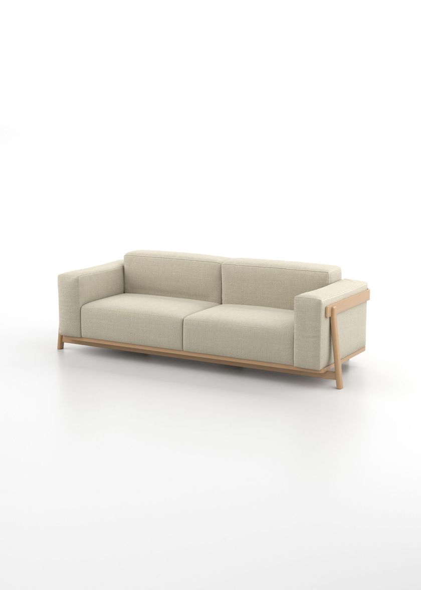 MASALA 4 seater Straight fabric sofa By Omelette Editions