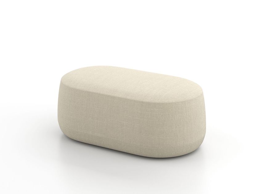 MOLE Oval fabric pouf By Omelette Editions