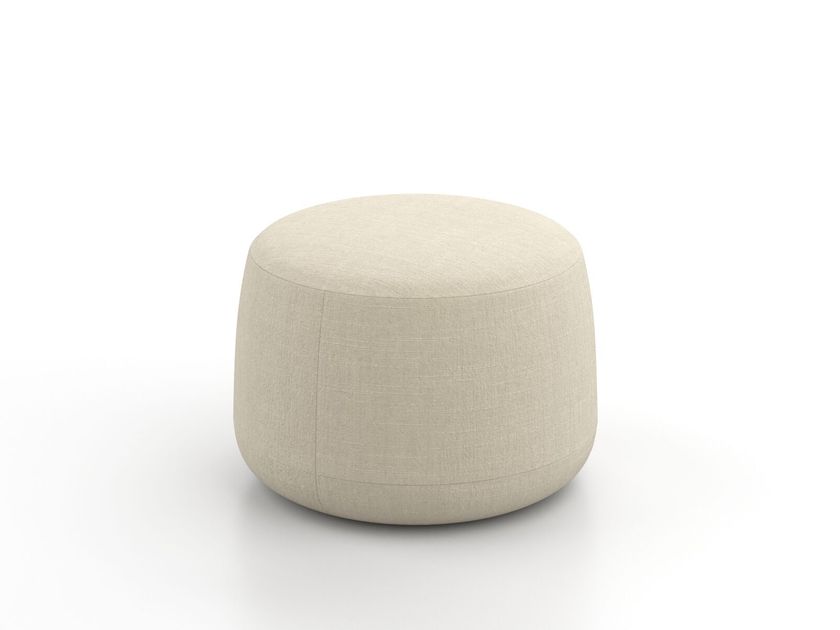 MOLE Round fabric pouf By Omelette Editions