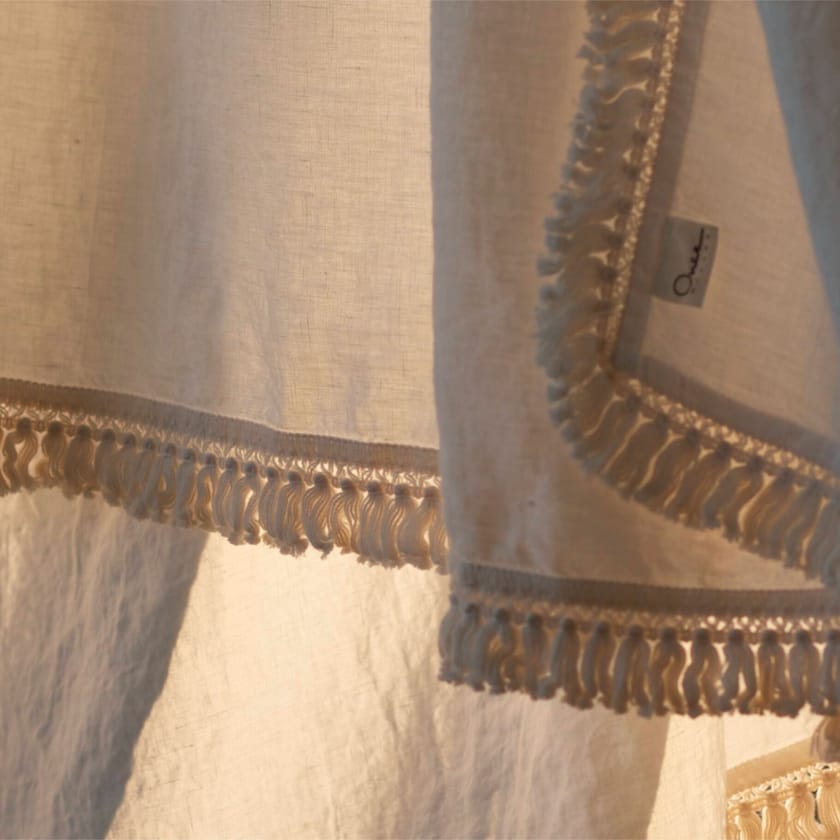TABLECLOTH WITH SHORT FRINGE Tovaglia By Once Milano