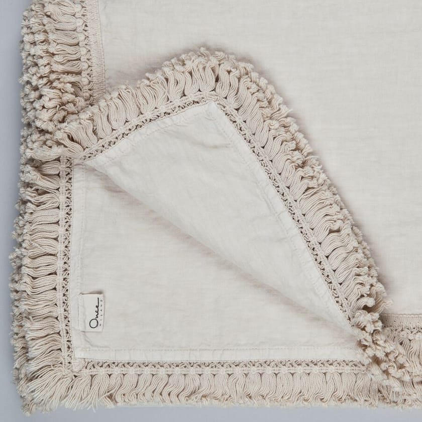 TABLECLOTH WITH SHORT FRINGE Tovaglia By Once Milano
