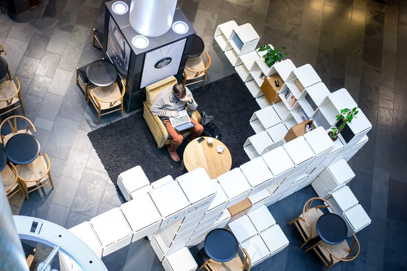 Open Modular office shelving OPE CONFIG™ WORK Ope Collection By Ope ...