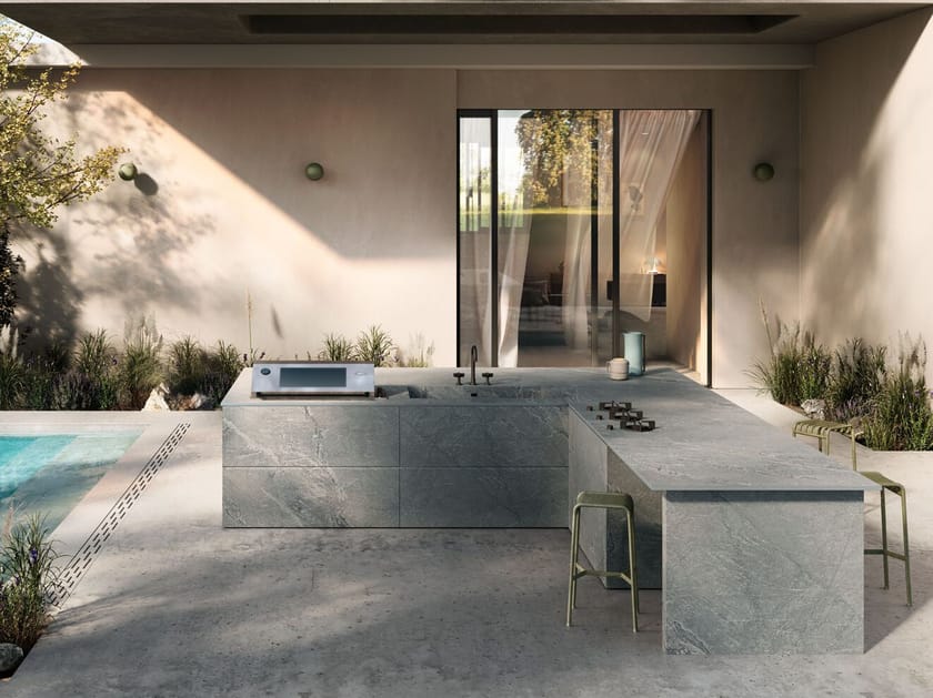 ATLANTIC GREY Porcelain stoneware wall tiles with marble effect By ...