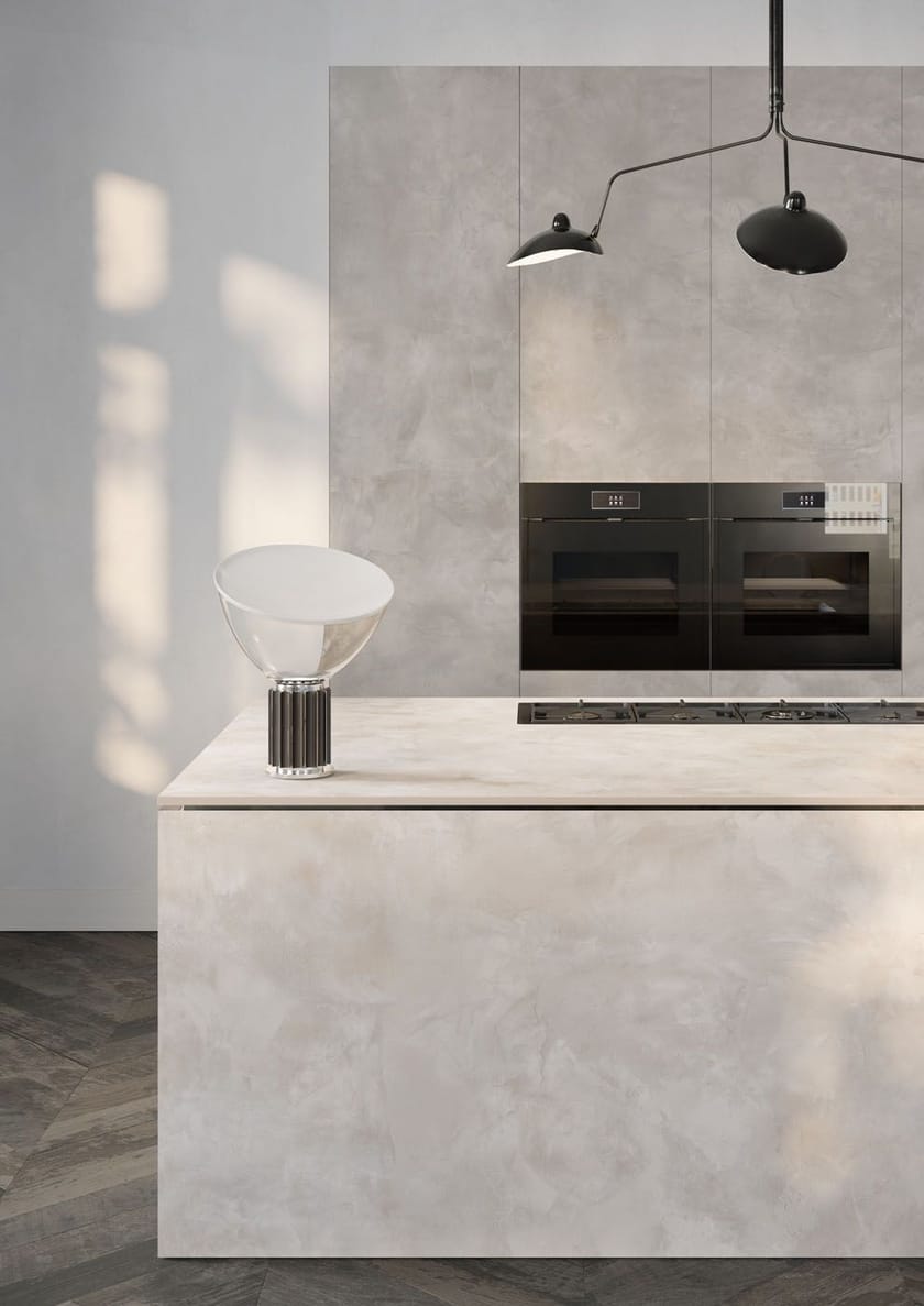 CONCRETE LIGHT GREY Rivestimento in gres porcellanato effetto cemento By Optimum Surfaces