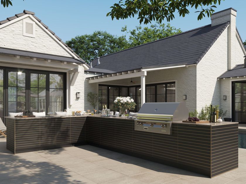 HOUSE IN THE HAMPTONS 户外厨房 By Outopia