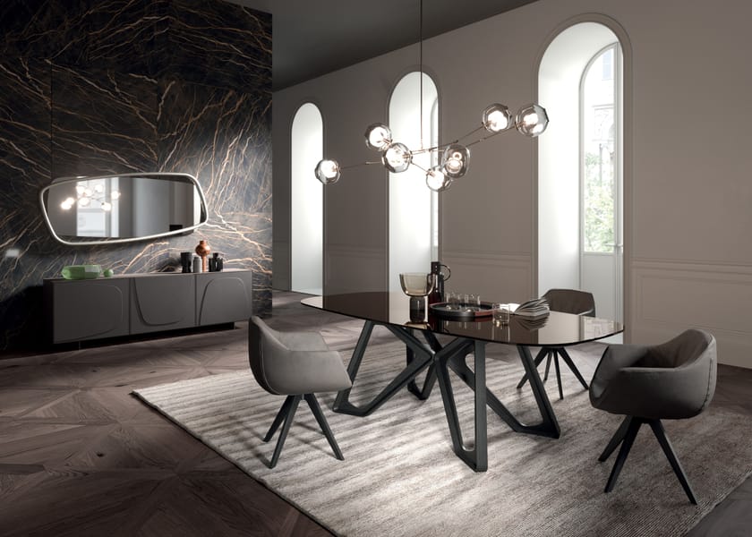 GOLDEN WOOD Rectangular wall-mounted mirror By Ozzio Italia | design ...