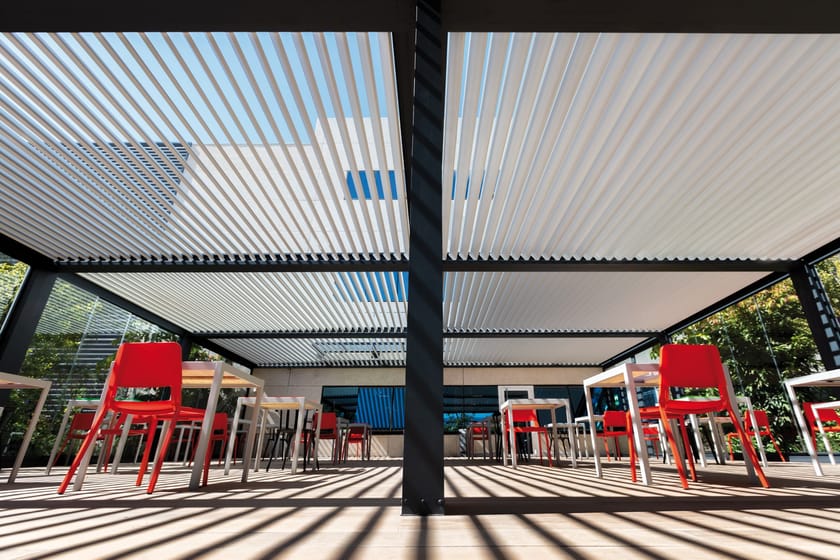 P-190 | Pérgola bioclimática Pérgola bioclimática de aluminio de lamas ...