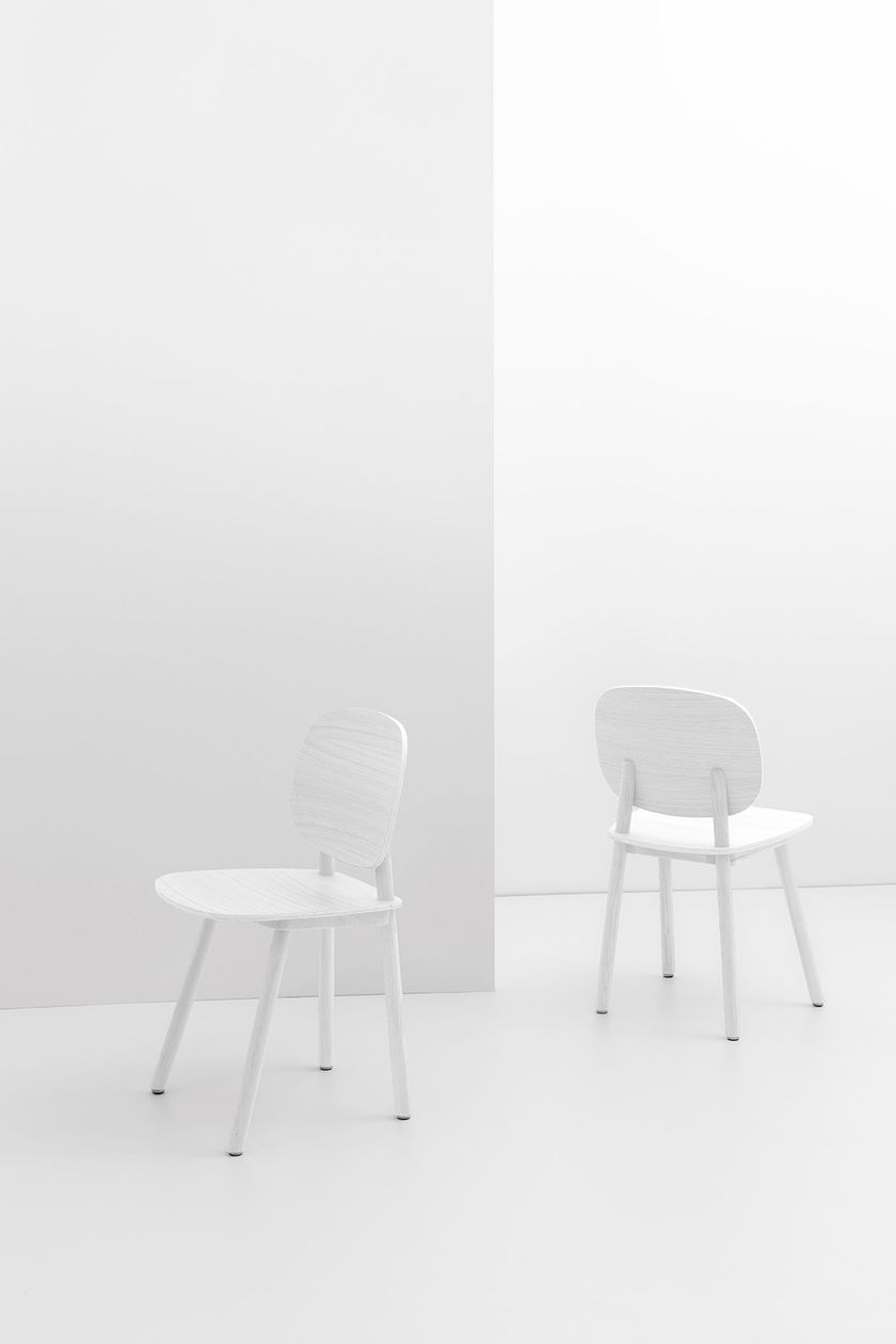 PADDLE Wooden chair By CRUSO | design Benoît Deneufbourg