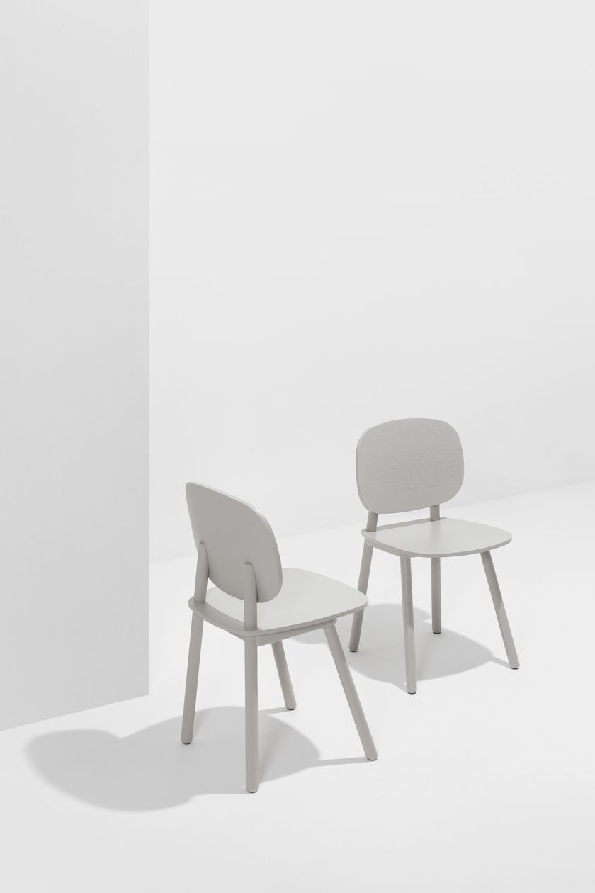 PADDLE Wooden chair By CRUSO | design Benoît Deneufbourg