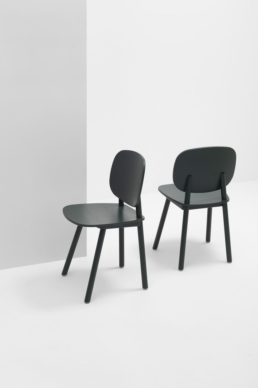 PADDLE Wooden chair By CRUSO | design Benoît Deneufbourg