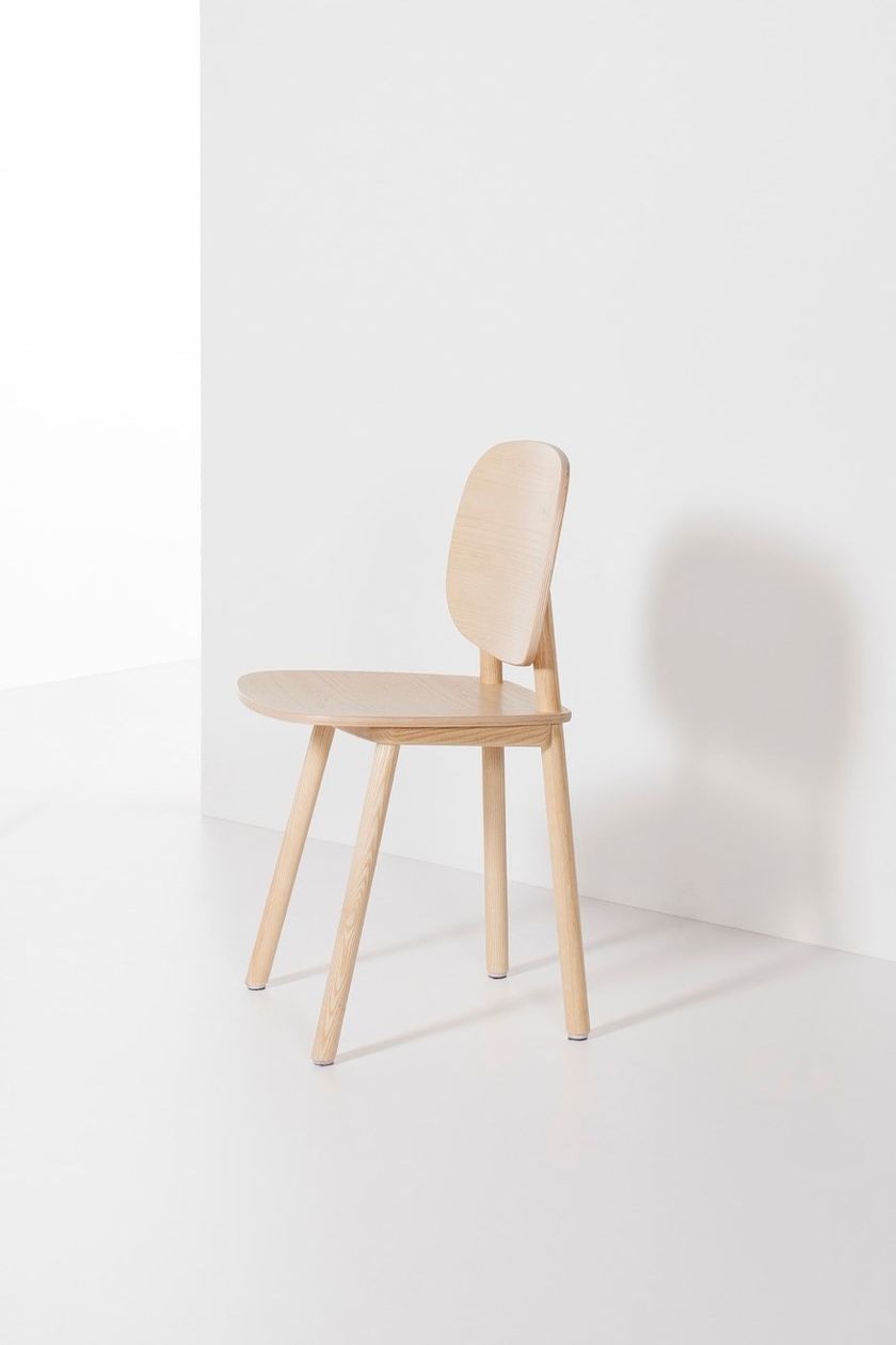 PADDLE Wooden chair By CRUSO | design Benoît Deneufbourg