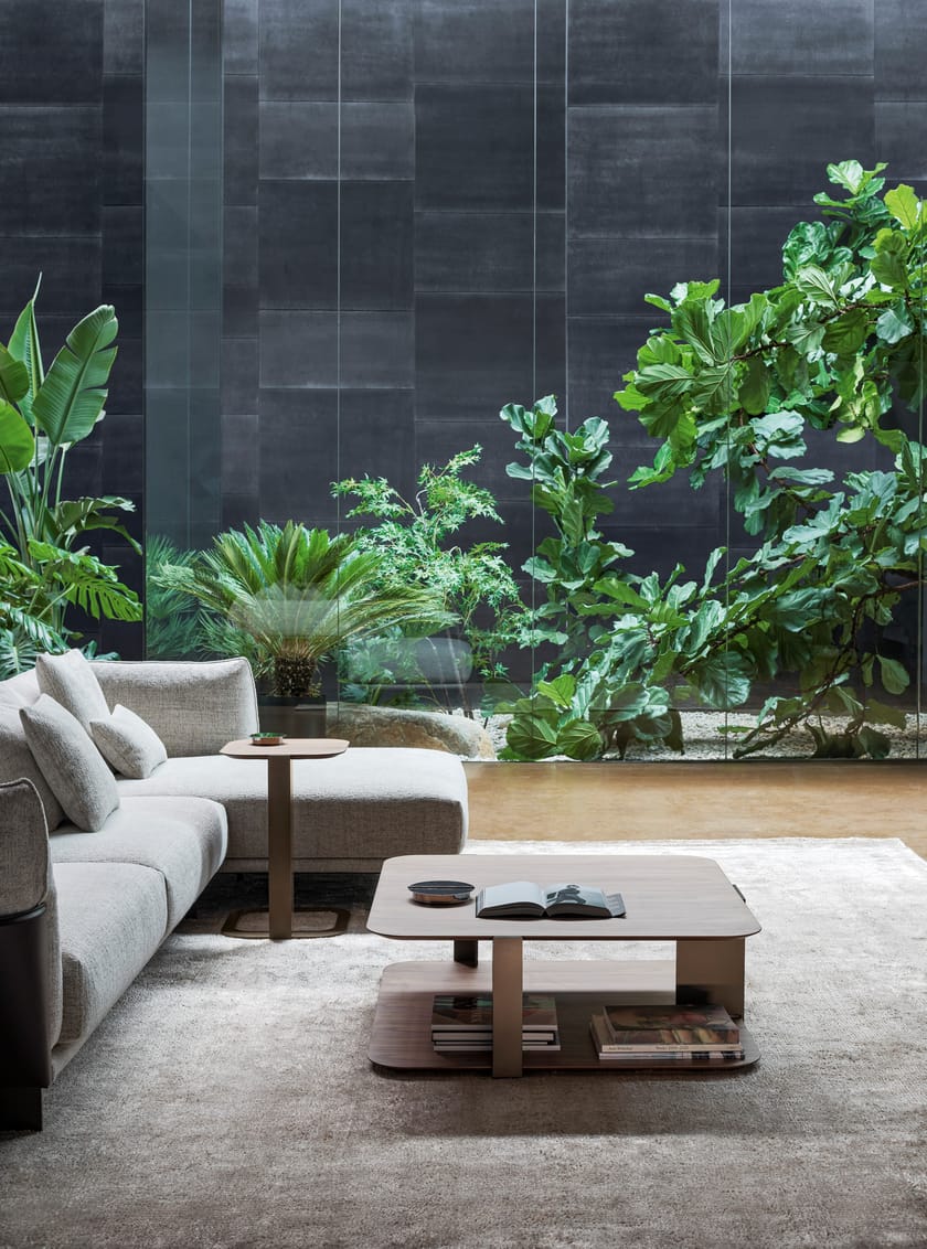 PADDLE Low wooden coffee table By Bonaldo | design Mauro Lipparini