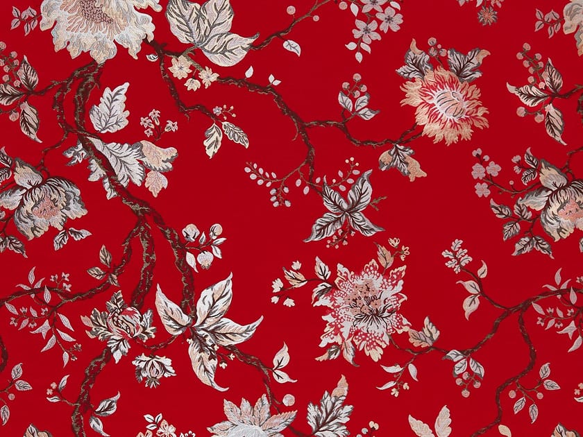 Viscose fabric with floral pattern PALERMO By Zimmer + Rohde