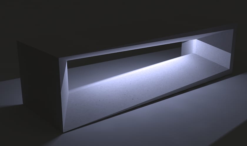 Backless Bench with Integrated Lighting PANCA LAMP By Manufatti Viscio ...