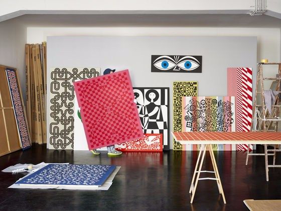 Linen Silkscreen PANEL FOUR LEAF CLOVER Environmental enrichment panels ...
