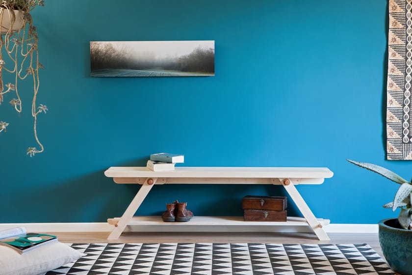 Solid wood bench / hallway unit PANKA By Xilolab