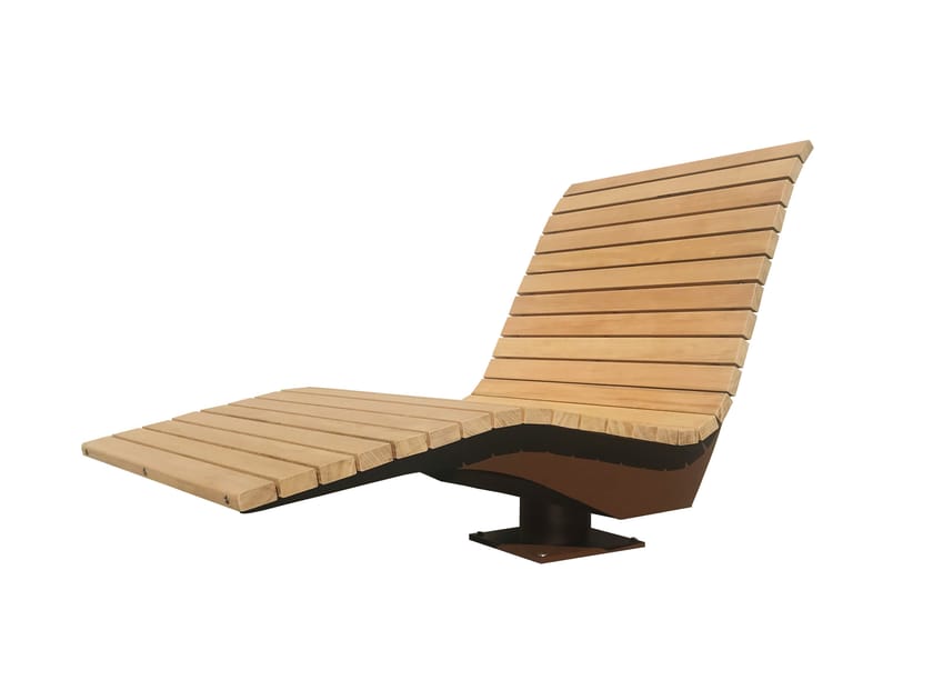Wooden outdoor chair PANORAMA 2 By Euroform W design Thomas Winkler