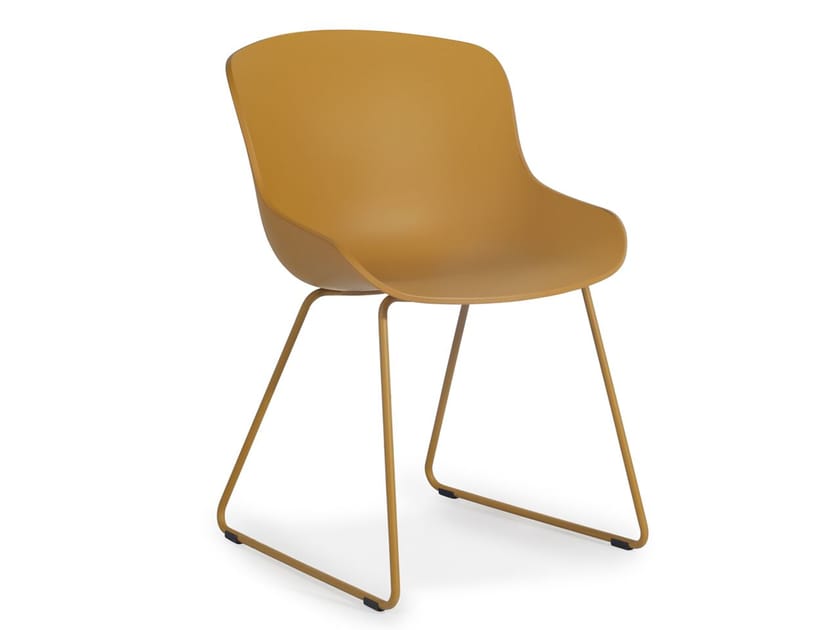 GLOBE-S SLED Sled base polypropylene chair By PAPATYA