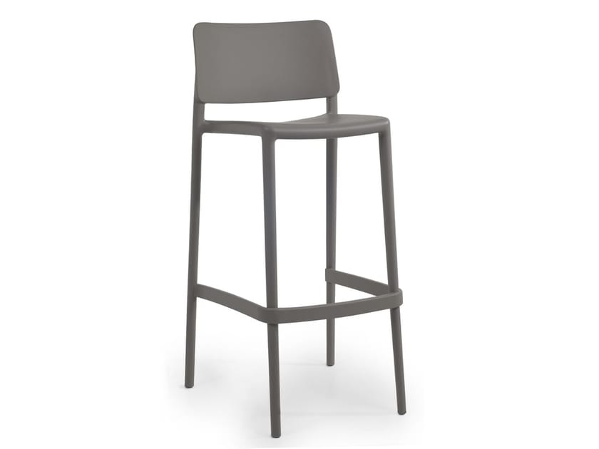JOY-S BAR 75 Polypropylene barstool By Papatya